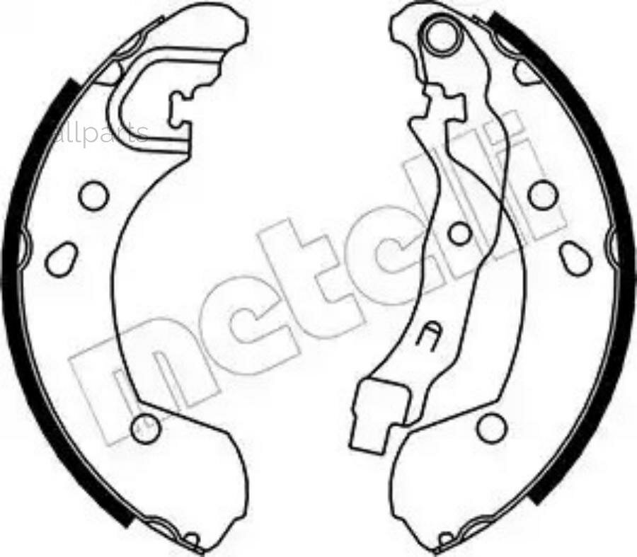 METELLI 53-0290 Колодки тормозные, барабанные