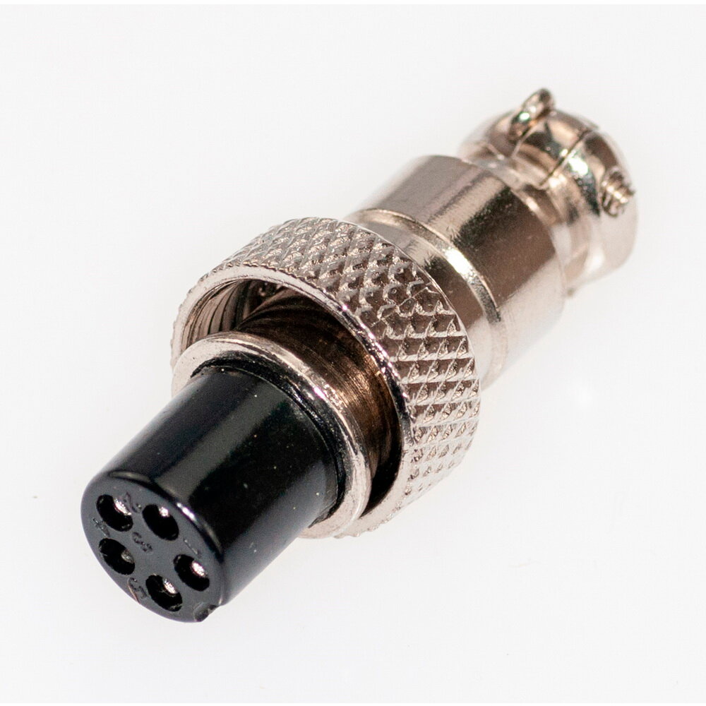 Разъем MIC12 5P гнездо металл на кабель, Pro Legend