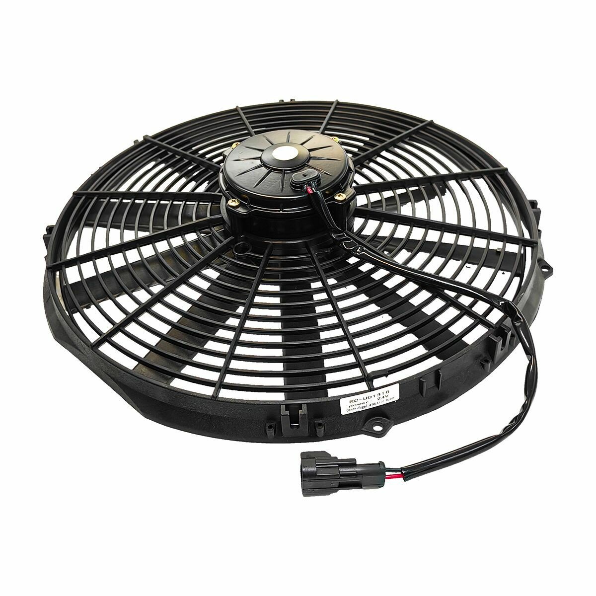 Вентилятор кондиционера осевой RC-U01316, 16 дюймов, 24V, 220W, PULL, тип Spal VA18-BP71/LL-41A арт RC-U01316