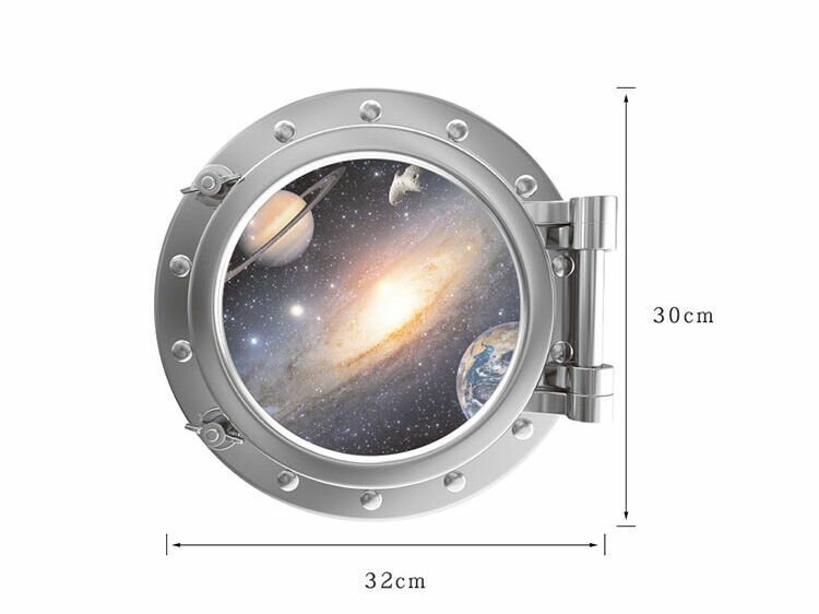 Наклейка на стену «Космический коллаж»