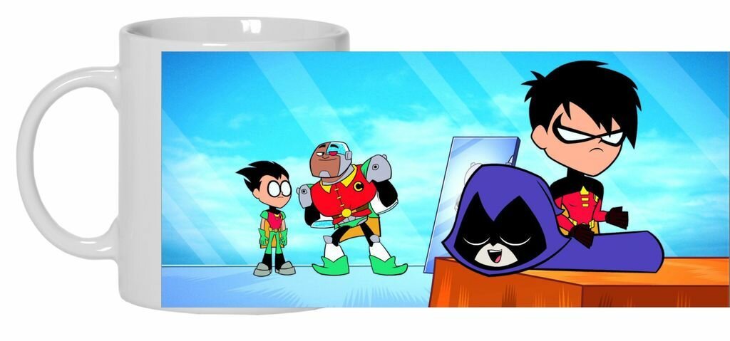 Кружка-хамелеон Юные Титаны Вперёд, Teen Titans Go №6
