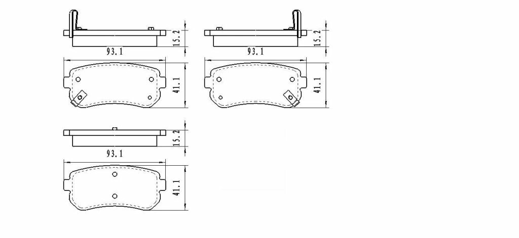 Колодки тормозные дисковые задние Winkod W2120902BP