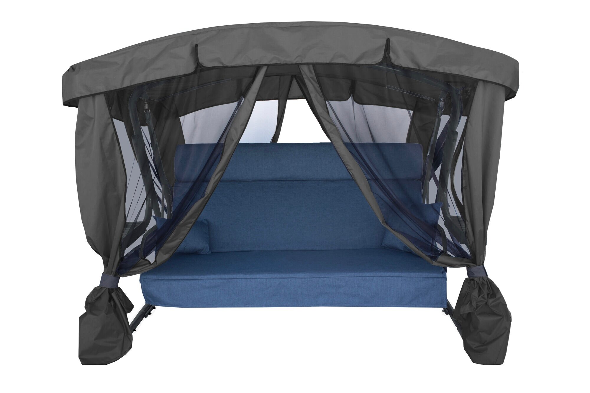 Качели садовые, Мадагаскар Премиум, 4х местные, нагрузка до 400кг, раскладные, Ø 60мм, МС 4250