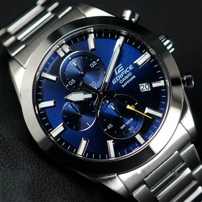 Наручные часы CASIO Edifice, серебряный — фото 1