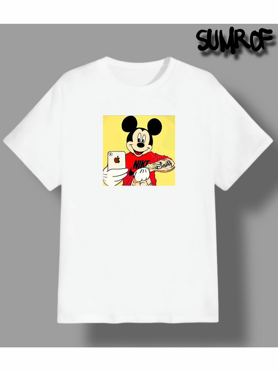 Футболка тяжелая атлетика микки маус