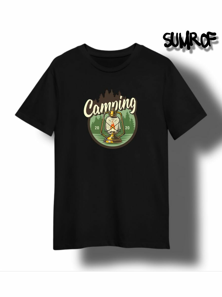 Футболка Zerosell camping кемпинг отдых