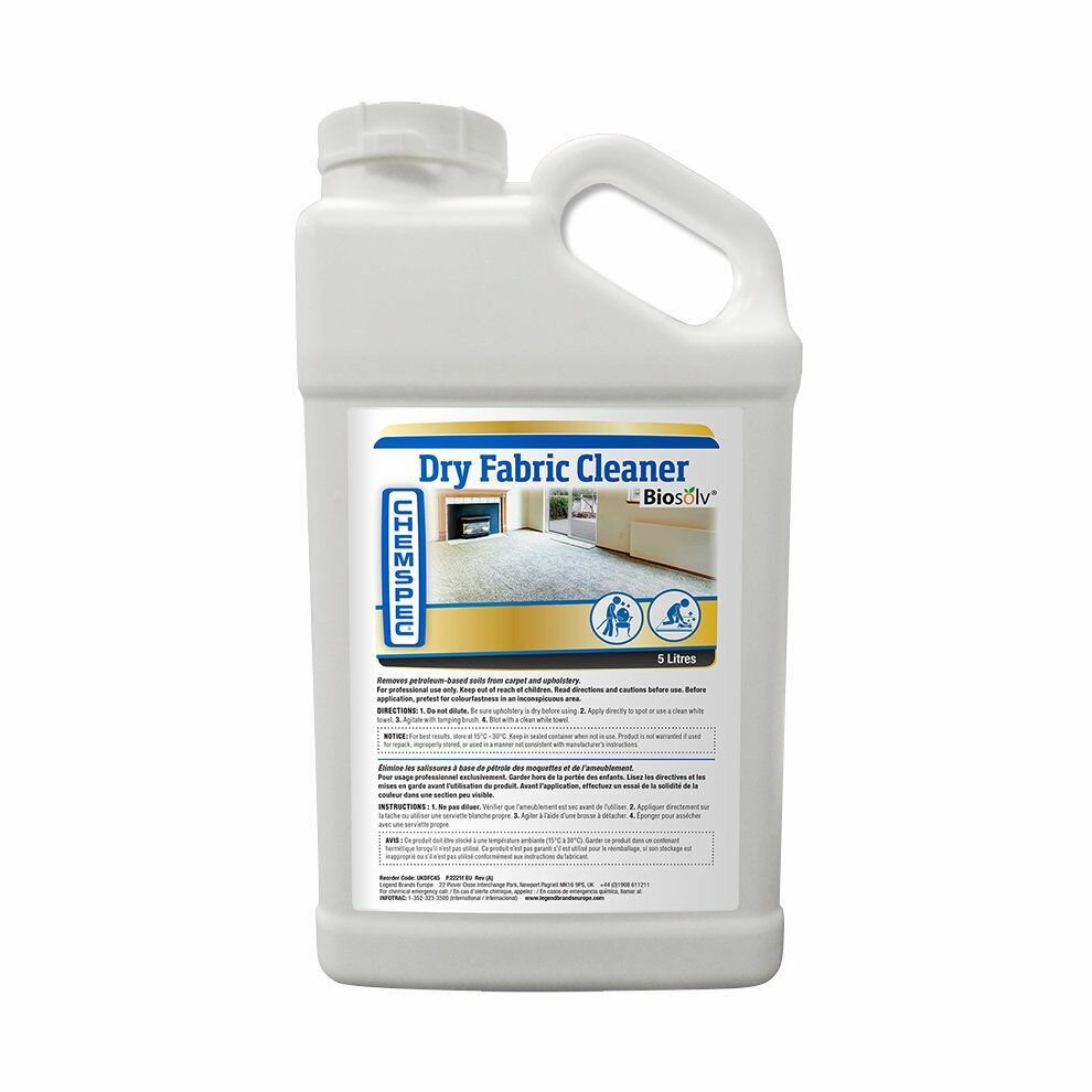 Chemspec Dry Fabric Cleaner - Универсальный очиститель для мебели и ковров, 5 л.
