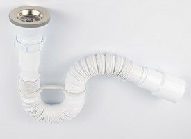 Сифон VIKO VS-162 гофрированный 1-1/2"х40/50, L=1200мм с хомутом жёсткости