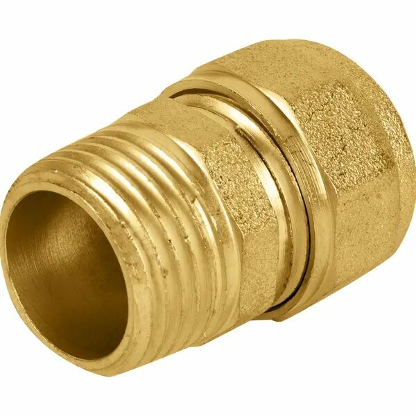 Муфта комбинированная Aquabeam 1/2"x16 мм НР латунь ABO.301. Y.001604