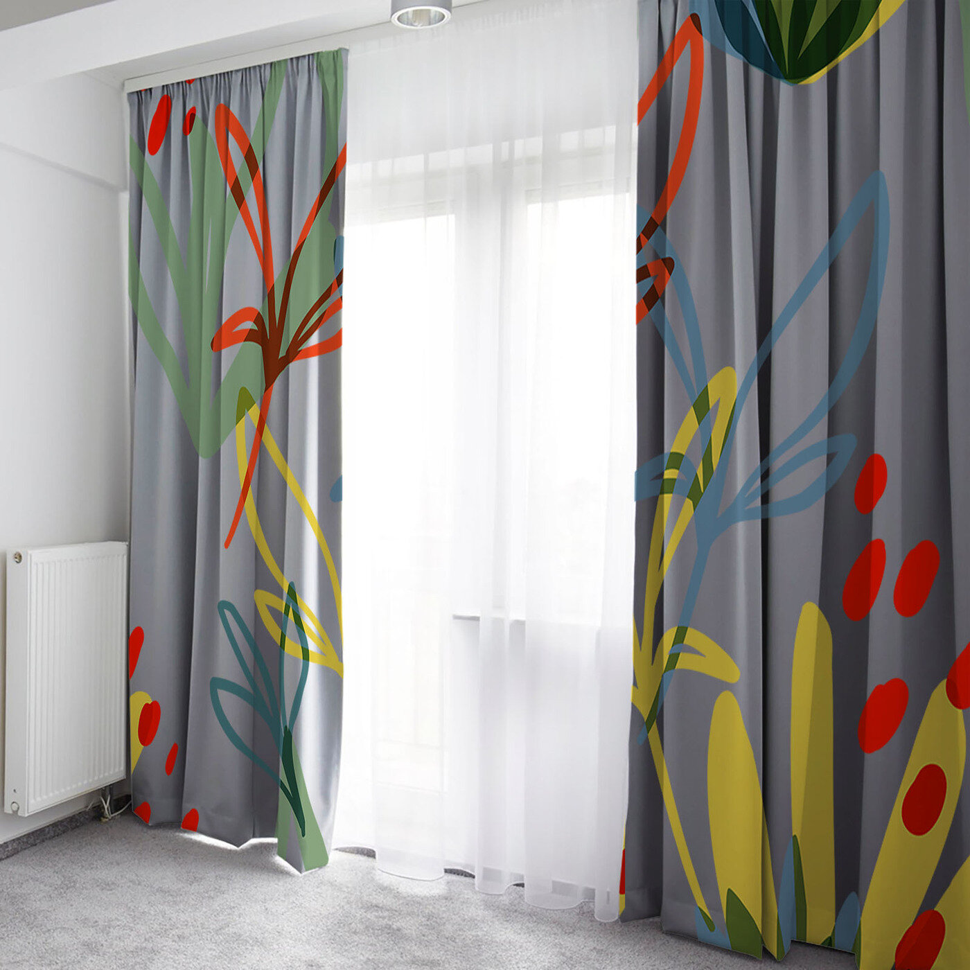 Шторы (фотошторы) из габардина, 290х290 см, Good Room
