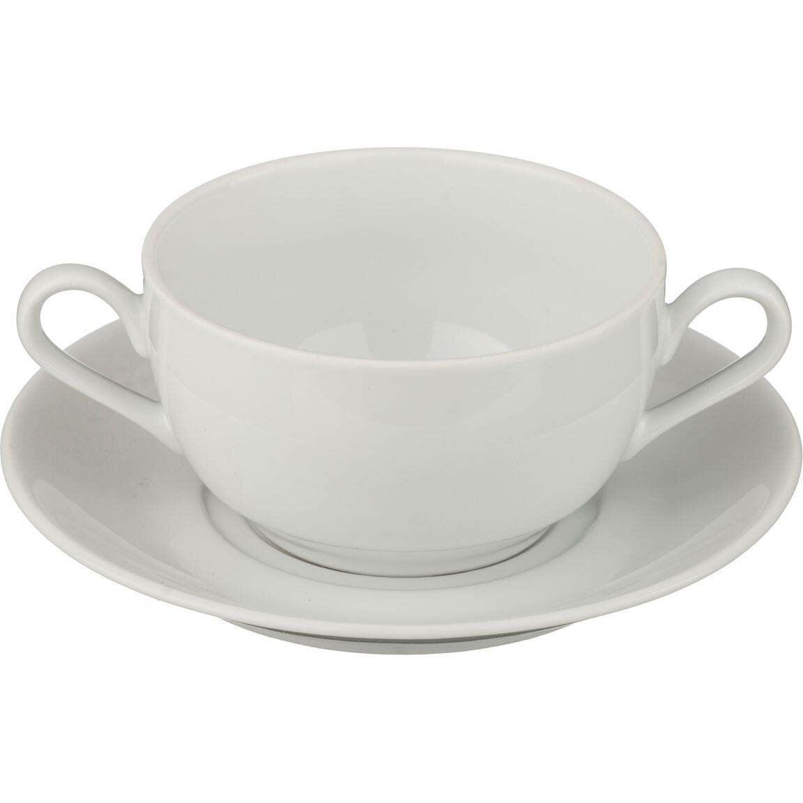 Бульонница с блюдцем "Виола" 300 мл, 56093