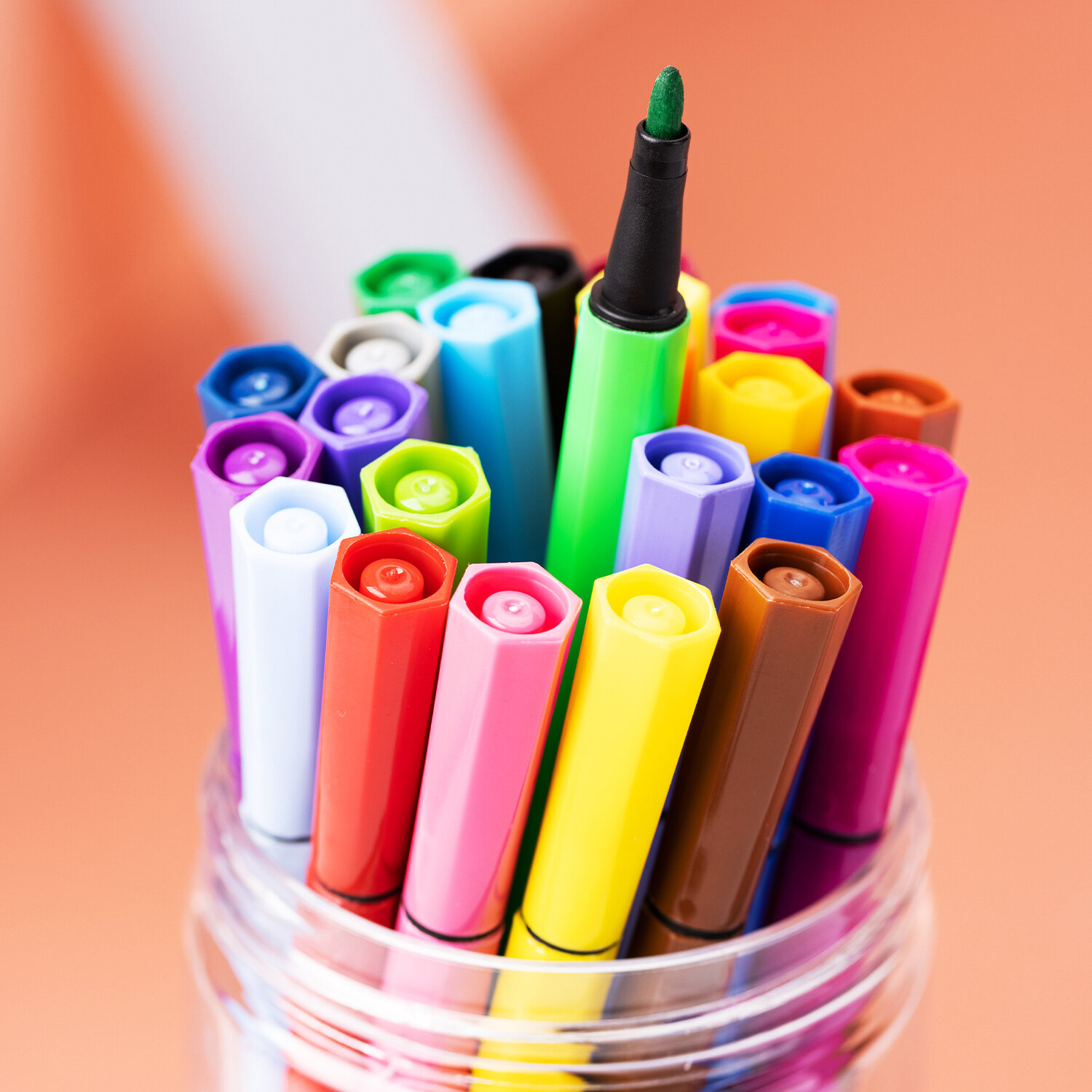 Фломастеры Deli ColoRun EC156-24, 24 цв, пластиковая туба