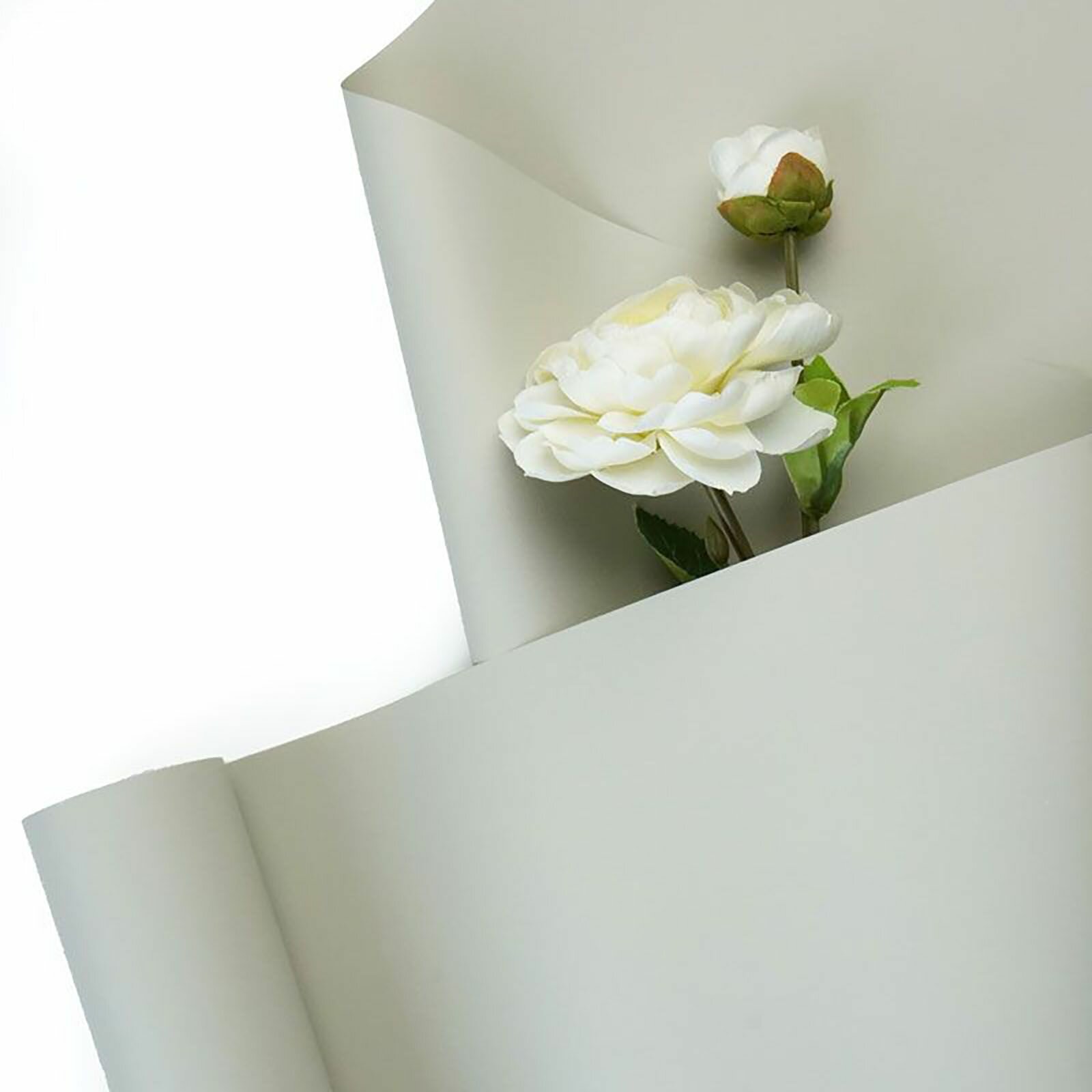 Пленка для цветов матовая Айвори / рулон / 9*0,5 м / Браво