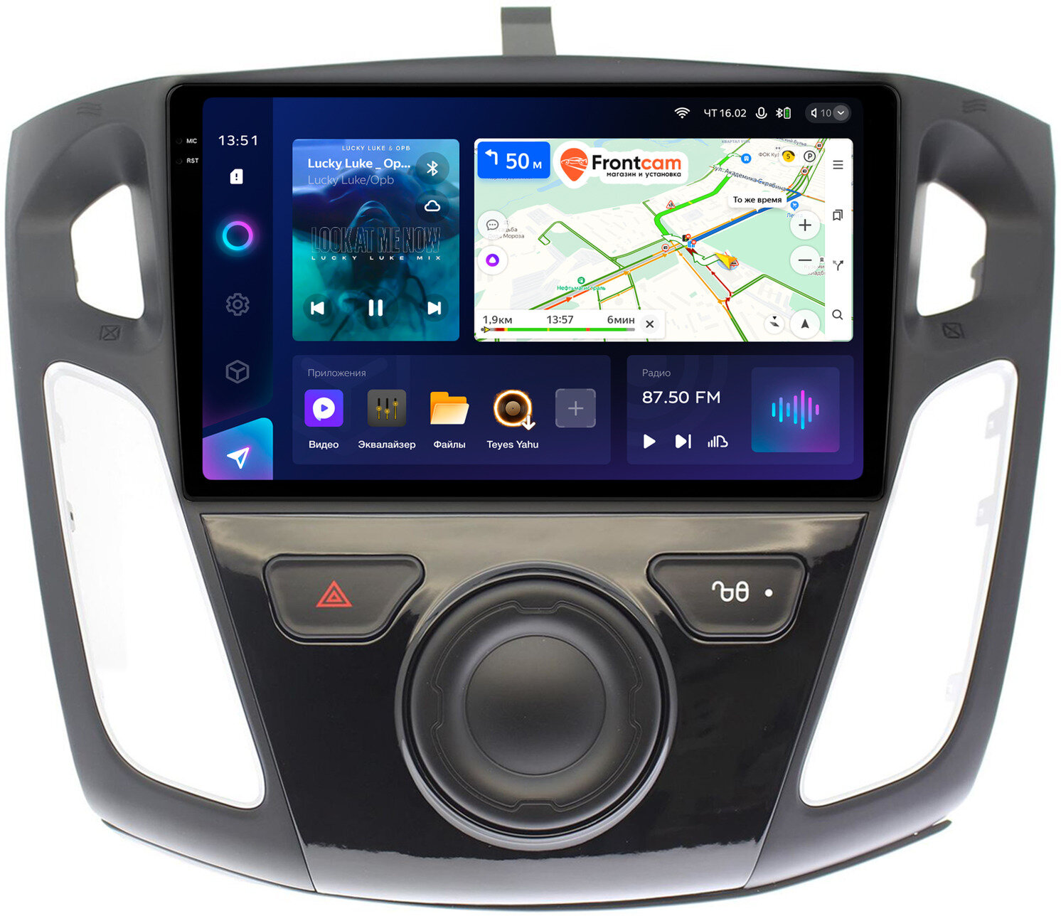 Штатная магнитола Ford Focus 3 2011-2019 (Тип 1) Teyes CC3 2K 4/64 9.5" RM-9065 Android 10 (4G-SIM, DSP, QLed)