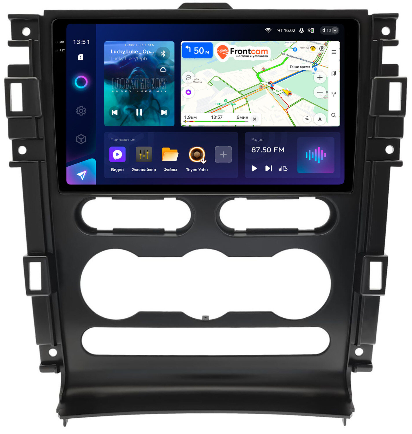 Штатная магнитола Ford Mustang 5 2004-2009 Teyes CC3 2K 6/128 9.5" RM-9-0185 Android 10 (4G-SIM, DSP, QLed)
