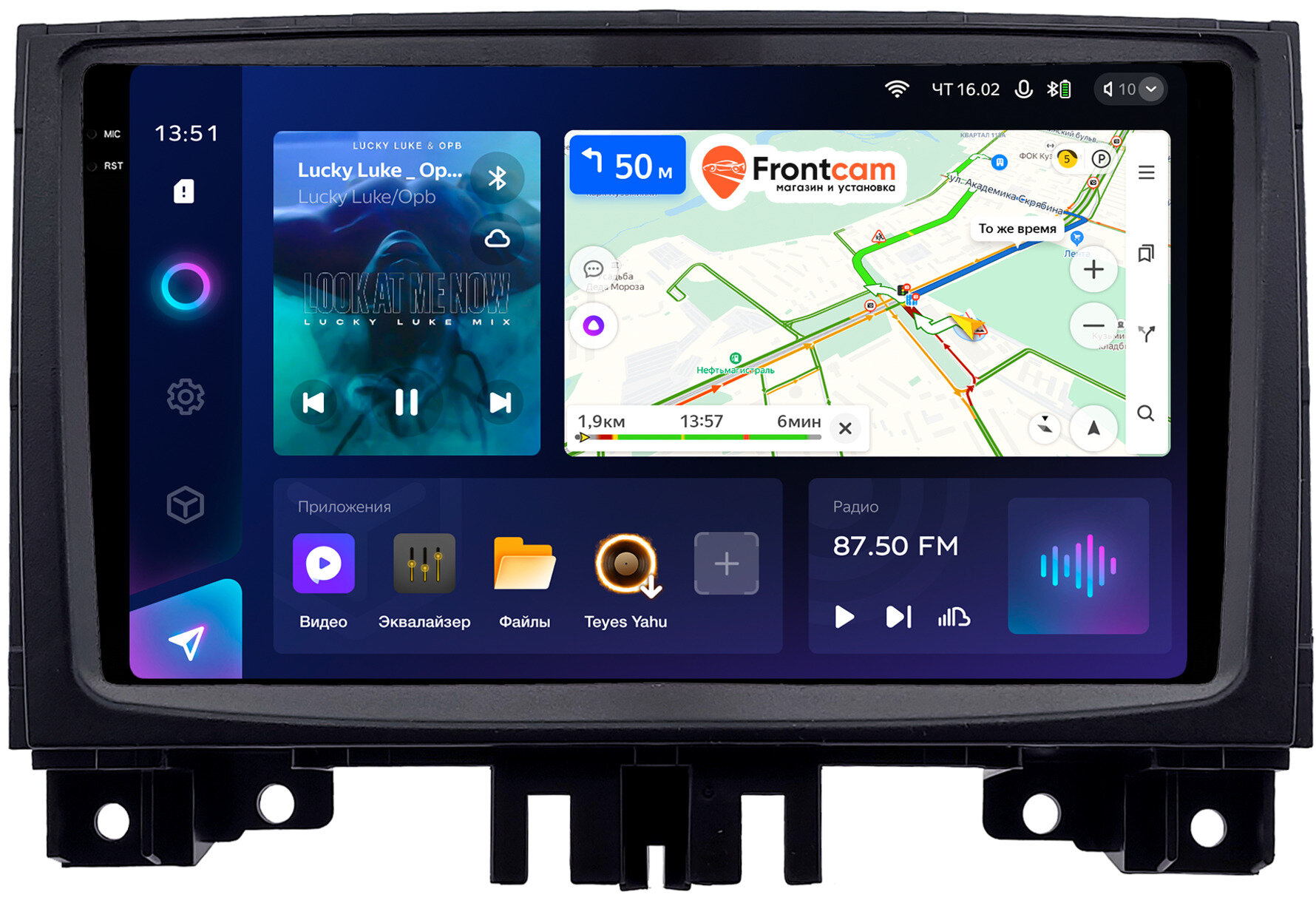 Штатная магнитола Mercedes-Benz Sprinter (w906) 2006-2018 (матовая) Teyes CC3 2K 4/64 9.5" RM-9-0581 Android 10 (4G-SIM, DSP, QLed)