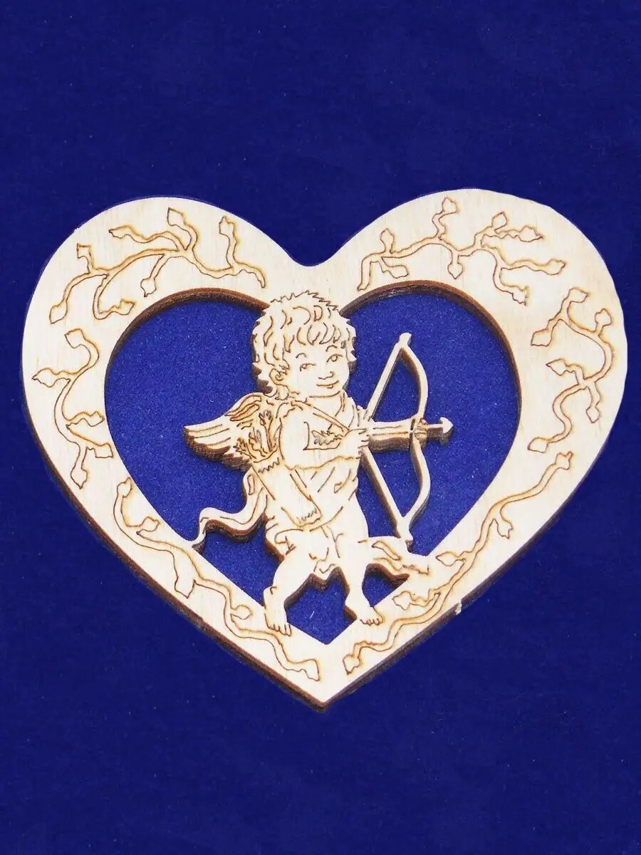Деревянные заготовки Декупаж Сердечко 1 шт