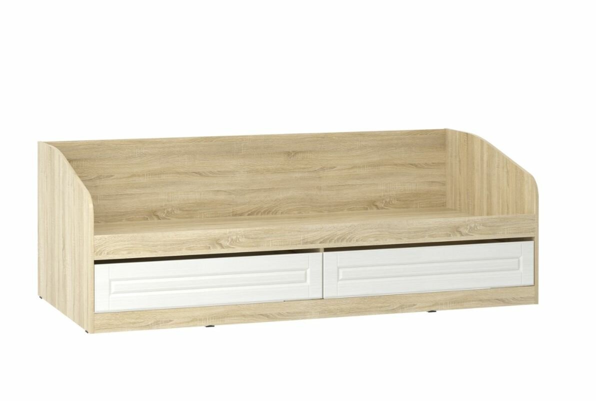 Кровать Сильва Фанк НМ 041.50 М1 Белый, Дуб Сонома Размеры: Высота 700мм Глубина 946мм Ширина 2042мм