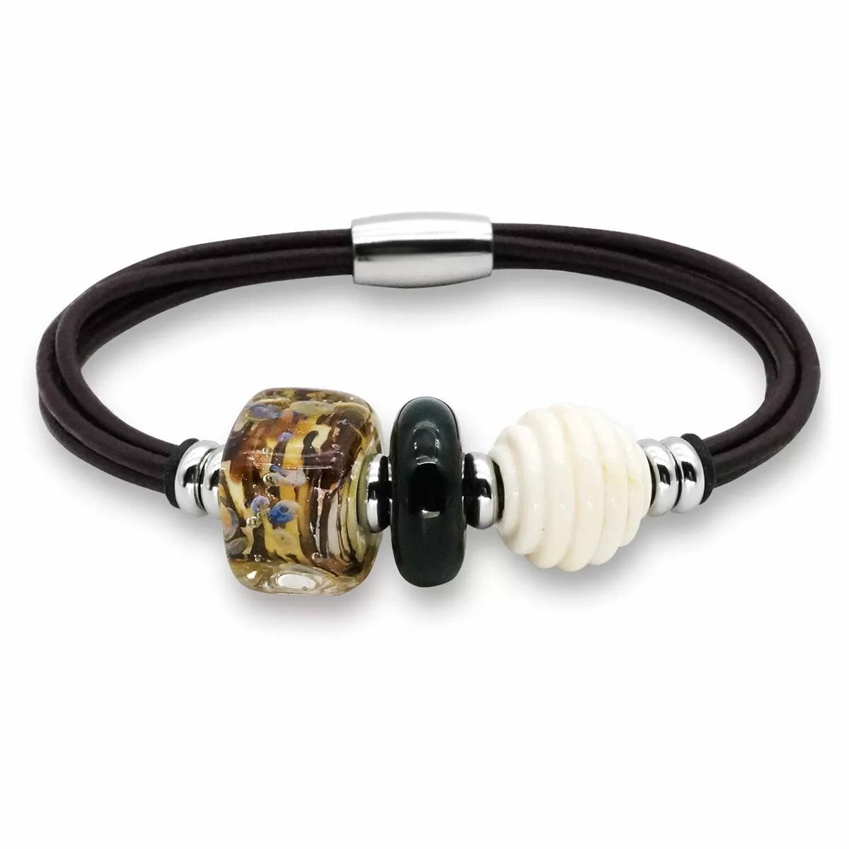 Браслет, стекло, муранское стекло