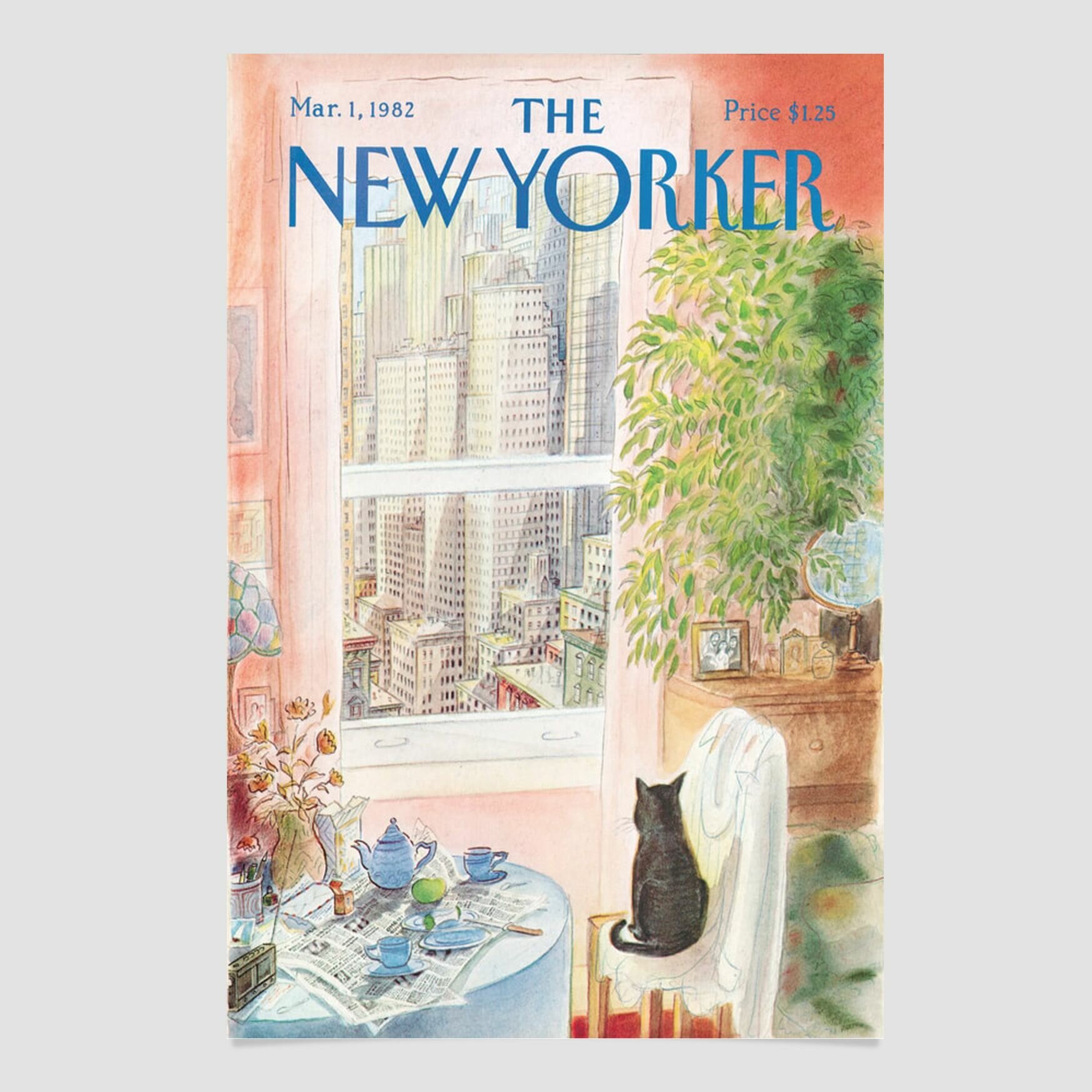 Постер (плакат) по обложке The New Yorker 1982 40x60 см. от Poster4me