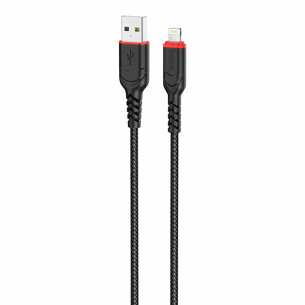 Кабель Hoco HC-44876 X59 USB - Lightning, 1 м, 1 шт, нейлон, черный