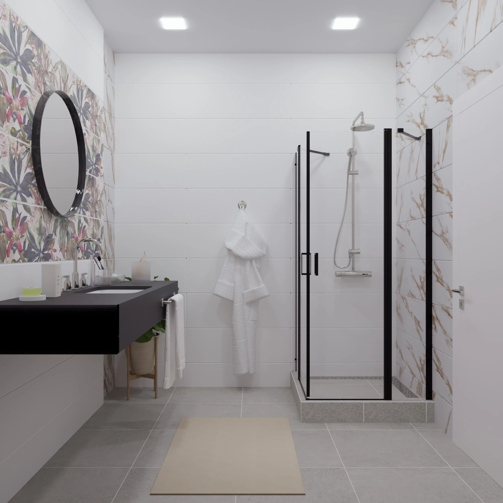 Душевой уголок Triton Тау-Блэк 90x90 Щ0000054038