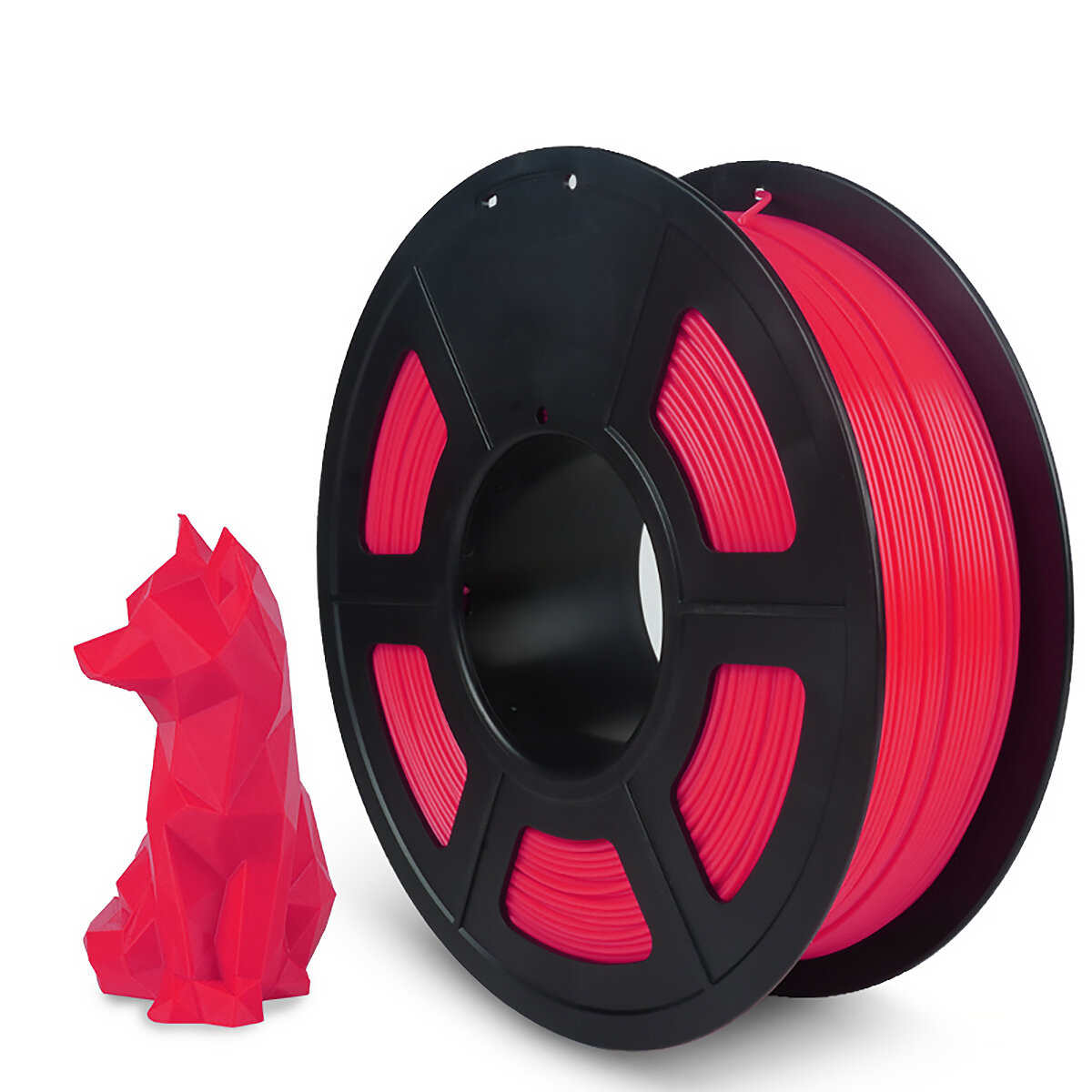 Филамент NVPRINT PLA+ Cherry Red для 3D печати диаметр 1.75мм длина 330 метров масса 1 кг