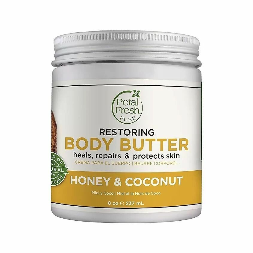 PETAL FRESH Масло для тела восстанавливающее с экстрактом мёда и кокоса