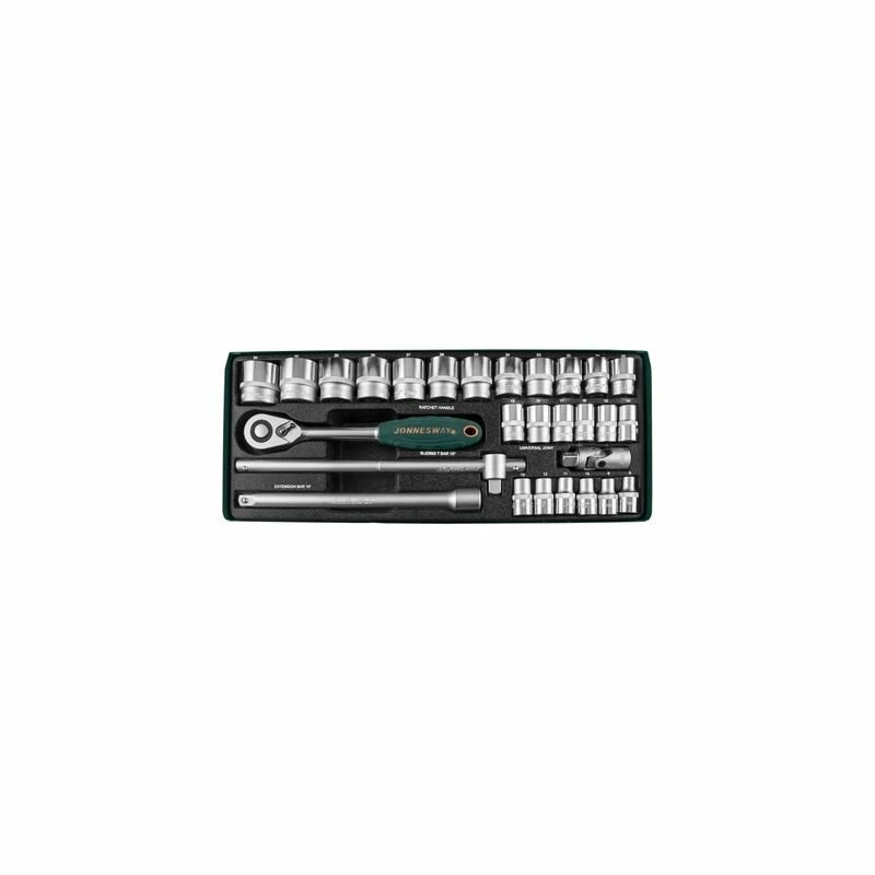 Набор торцевых головок 1/2"DR 8-34 мм 28 пр S04H4728S Jonnesway
