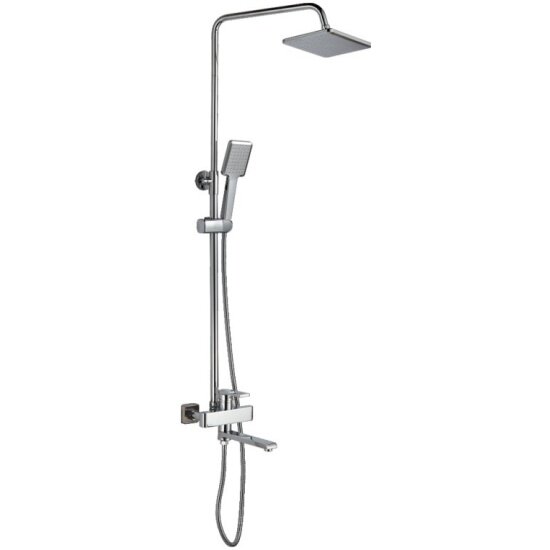 Душевая система Haiba HB2424, тропический душ, латунь, хром