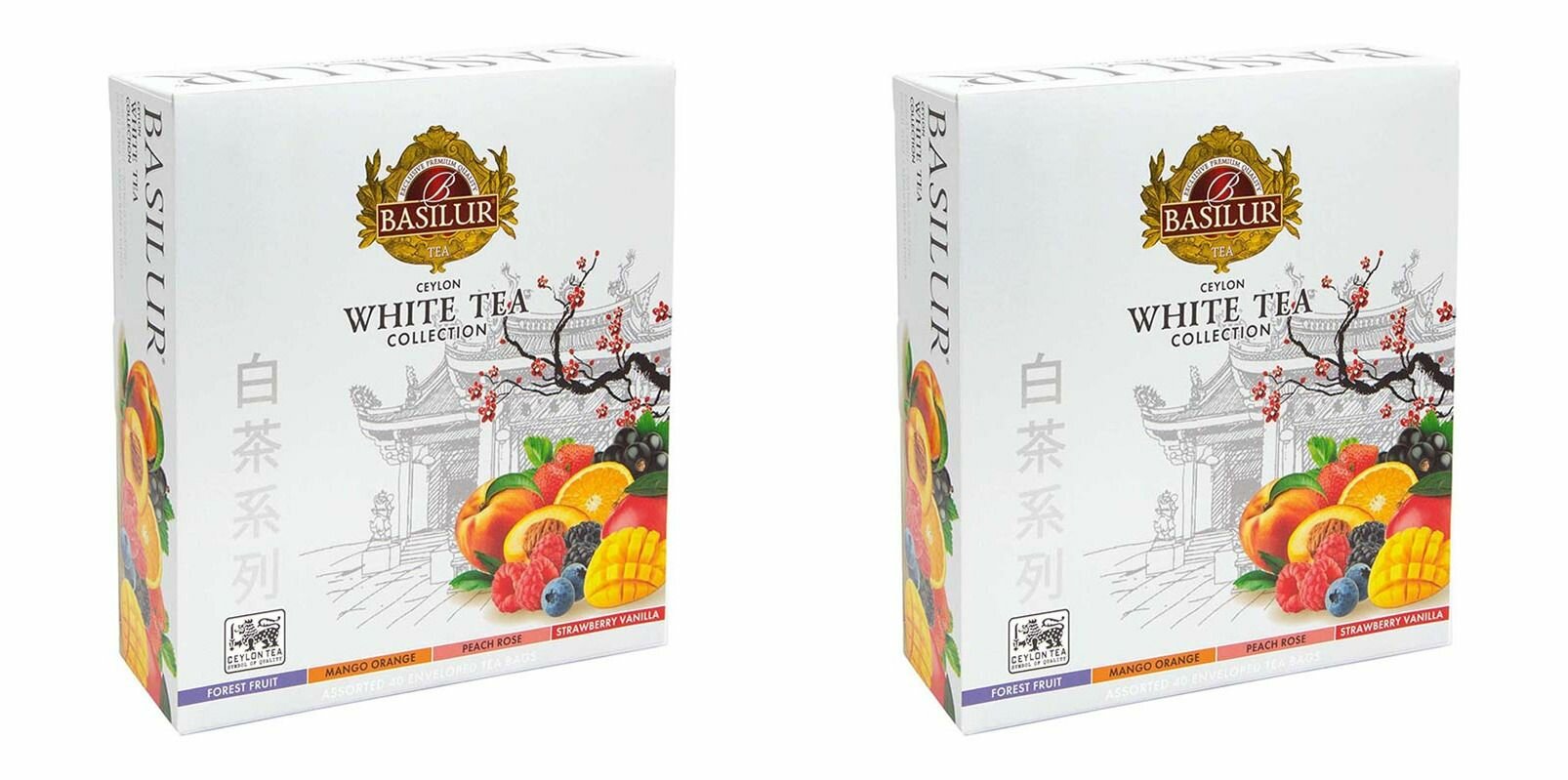 Basilur Чай белый , 40х1,5 гр, 2 уп.