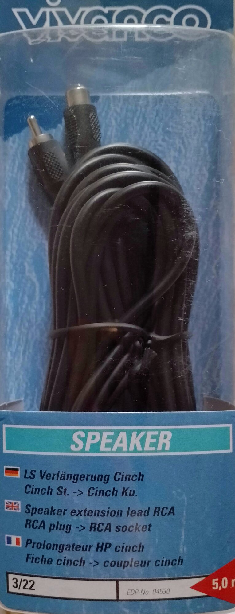 Аудиокабель 3/22 SPEAKER VIVANCO, 5 м