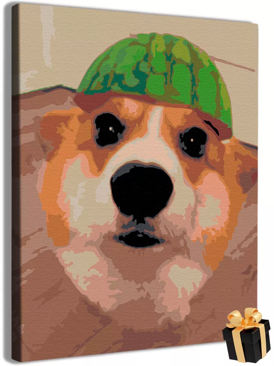 Картина по номерам Корги