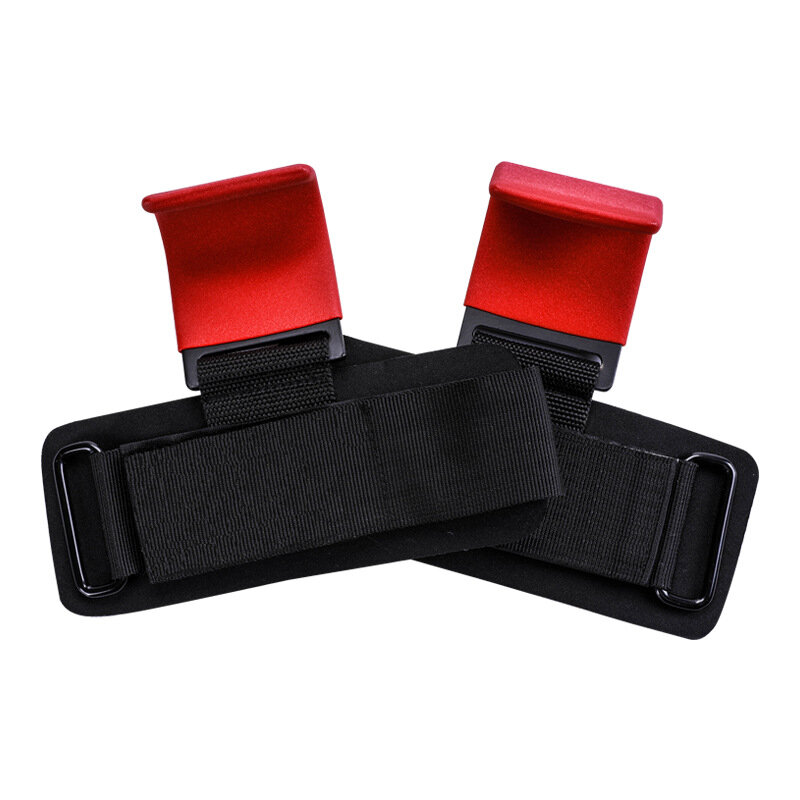 Крюк для подтягиваний Spot Fitness Booster Hook, утолщенный коврик, пара красных крючков