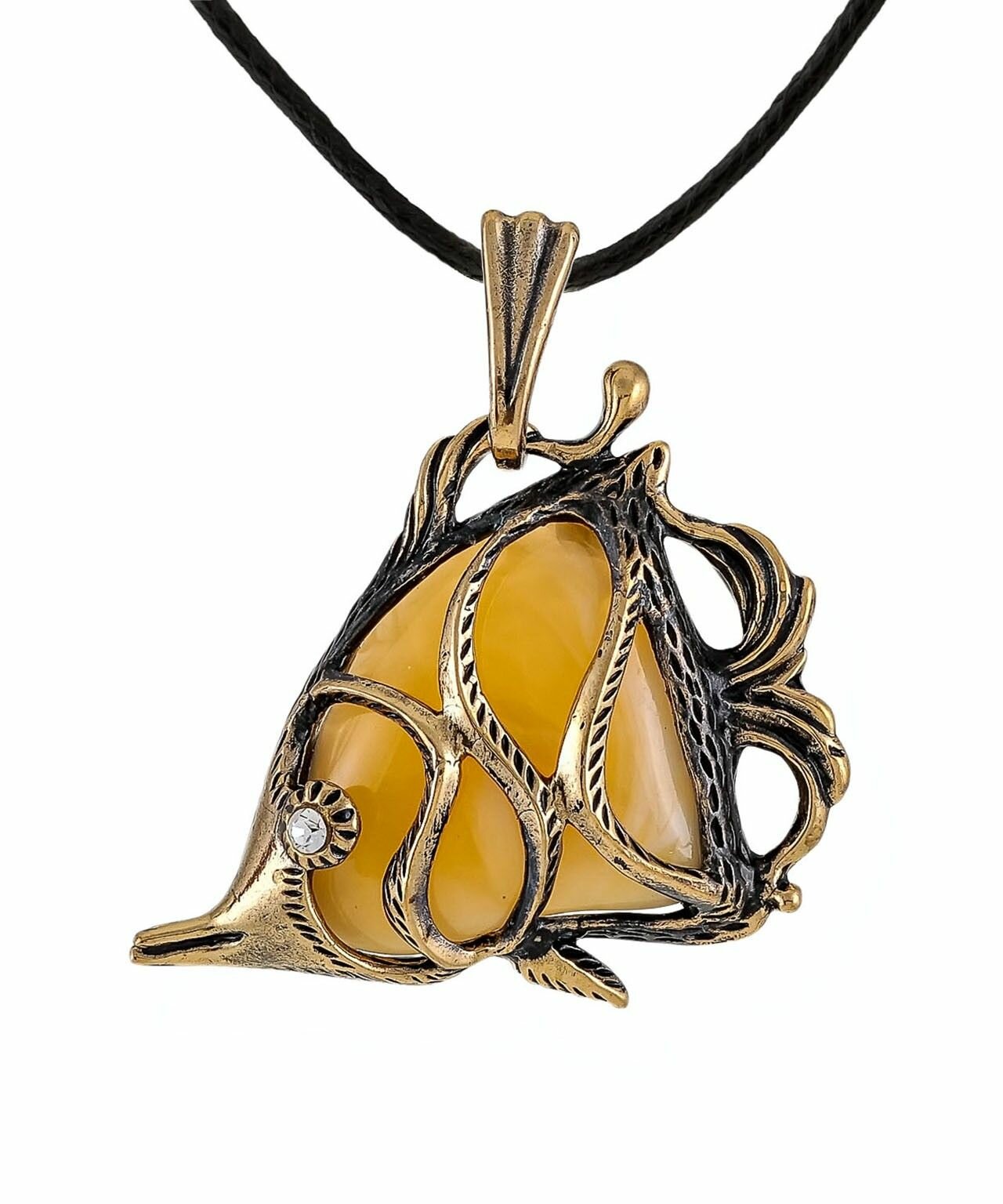 Подвеска, янтарь