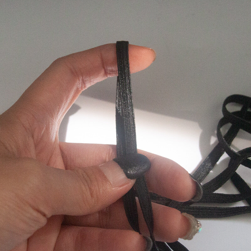 Пояс для верховой езды "Персонаж", вязаный, 5 мм, черный