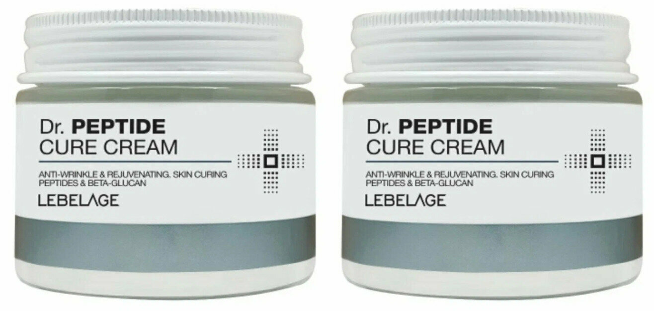Крем для лица омолаживающий Lebelage Dr.Peptide Cure Cream, 70 мл, 2 шт