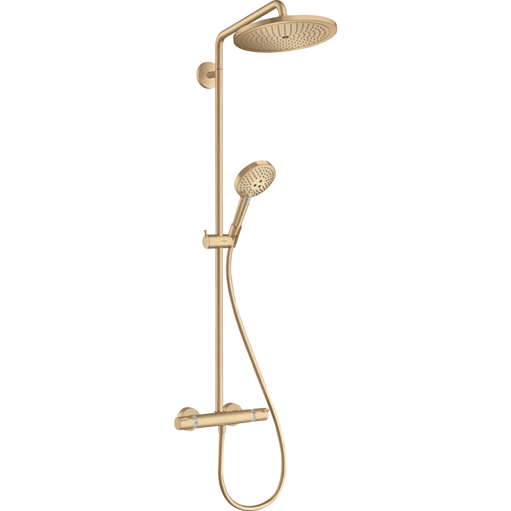 Душевая система hansgrohe Croma Select S 280 1jet с термостатом 26890140, шлифованная бронза