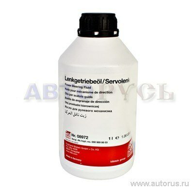 Жидкость гидроусилителя febi power steering fluid желтый 1 л 08972