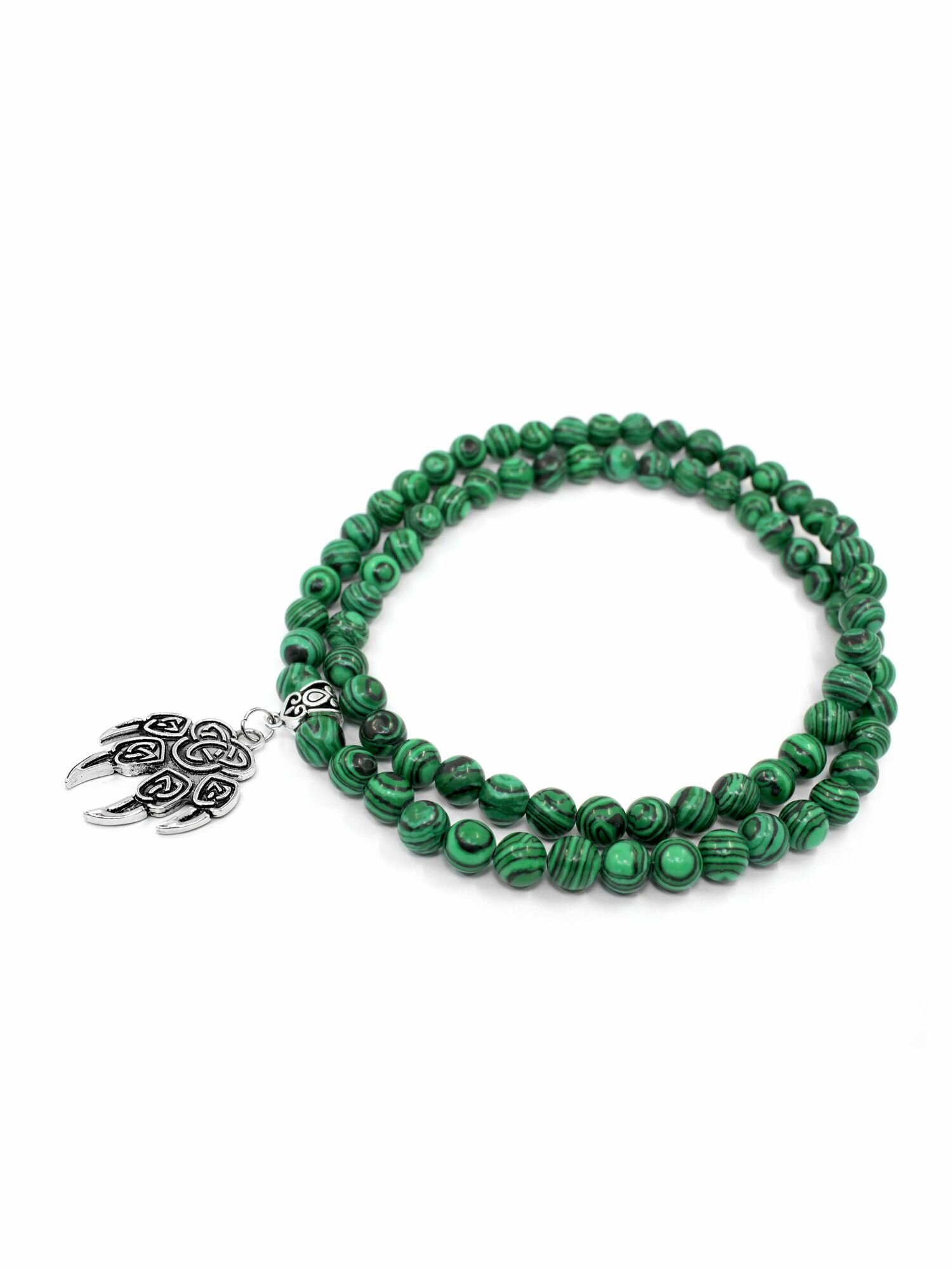 Бусы, малахит