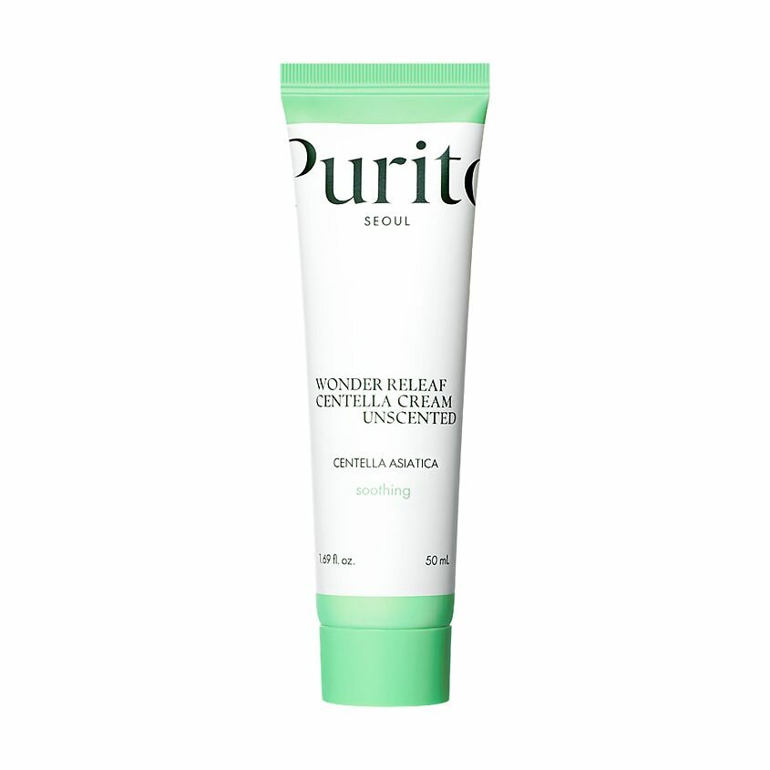 PURITO Восстанавливающий крем для лица без отдушки Wonder Releaf Centella Cream Unscented
