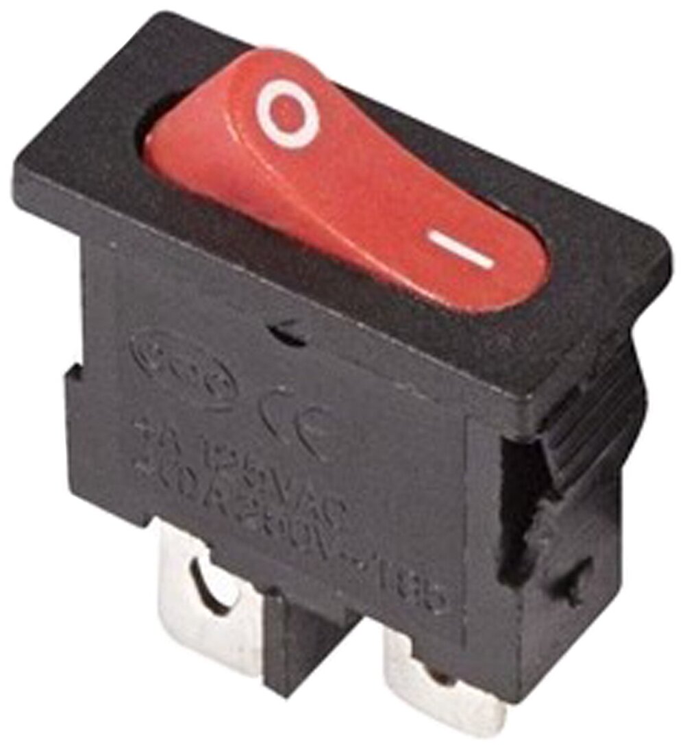 Выключатель клавишный 250V 6А (2с) ON-OFF красный Mini (RWB-103, SC-766, MRS-101-5) REXANT REXANT 36-2051