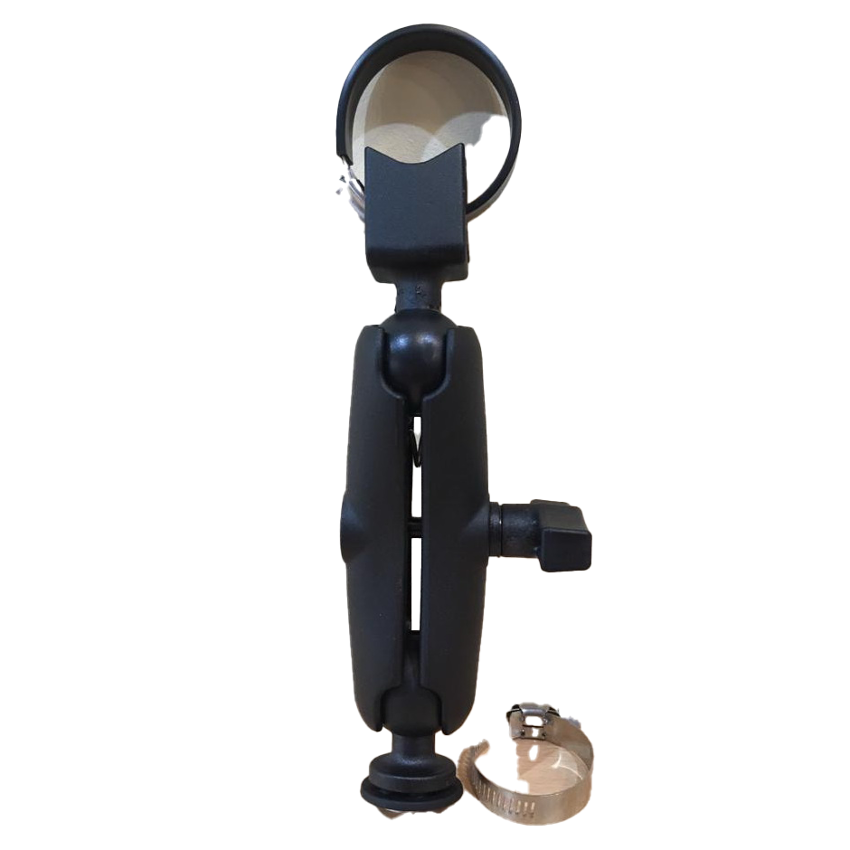 RAM-108-354-TRA1U крепление RAM для троллингового мотора на лодку. Хомут, средняя муфта 140 мм. Т-паз. Шары 38 мм