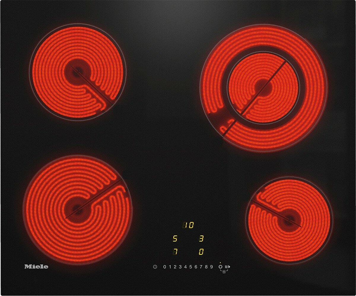 Электрическая варочная панель Miele KM 6520 FL, черный, RUS, производство Германия