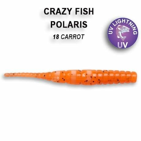 Силиконовая приманка Crazy Fish Polaris 1.8" 5-45-18-6 (аромат кальмар)