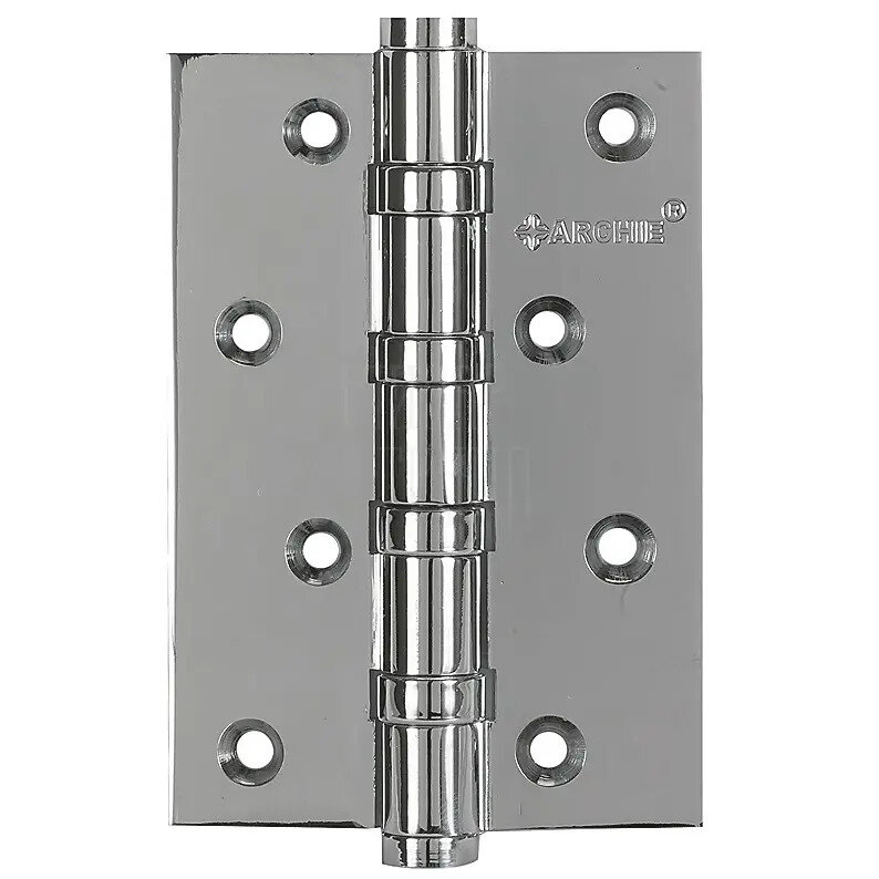 Петля дверная Archie универсальная A010-C (латунь) 100 мм полированный хром