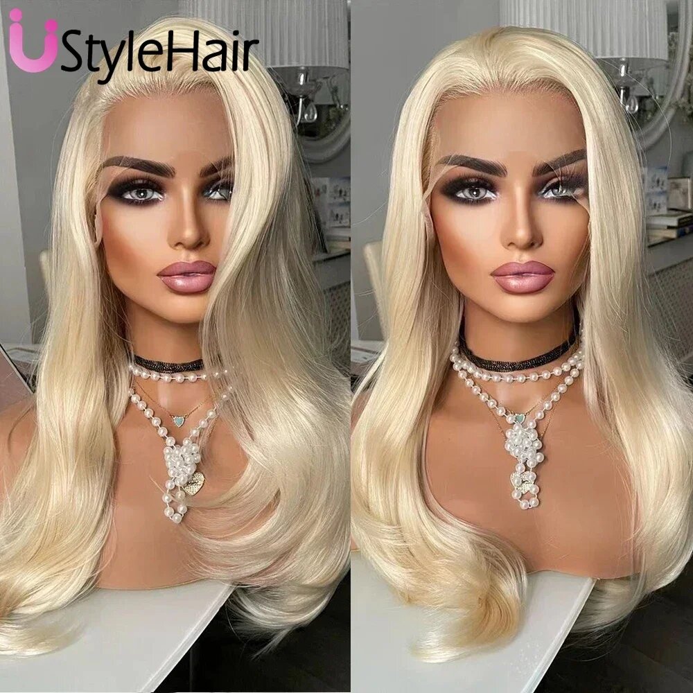 Синтетический парик UStyleHair, 18 дюймов, платиновый блонд