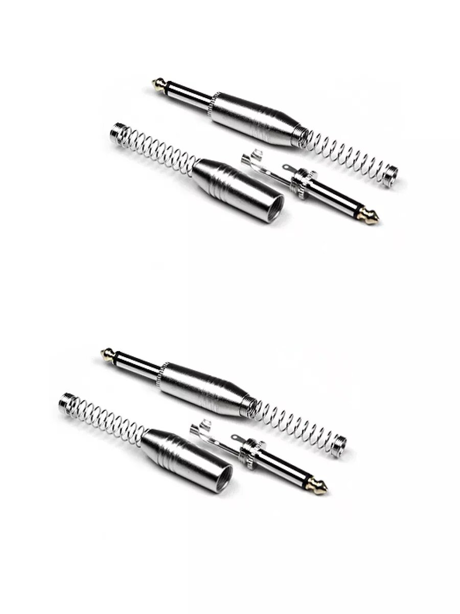 Разъём Джек моно кабельный, 6.3 мм 2 шт. J120