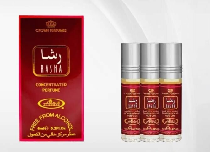 Al Rehab Rasha Духи-масло, 6 мл 3 шт