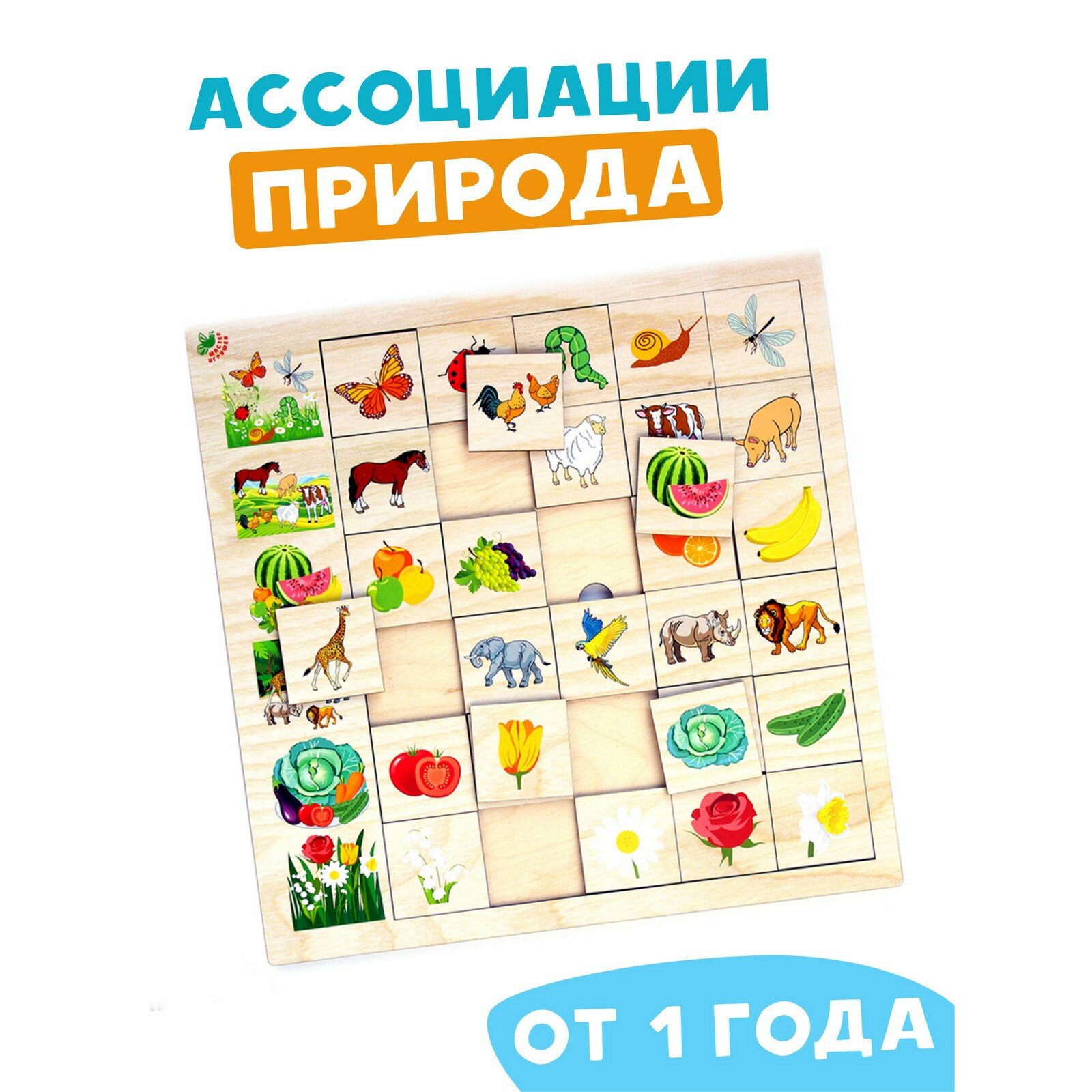Настольная игра Sima-Land Ассоциации природа
